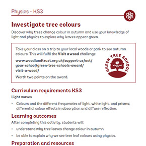 Tree Tools for Schools - Woodland Trust